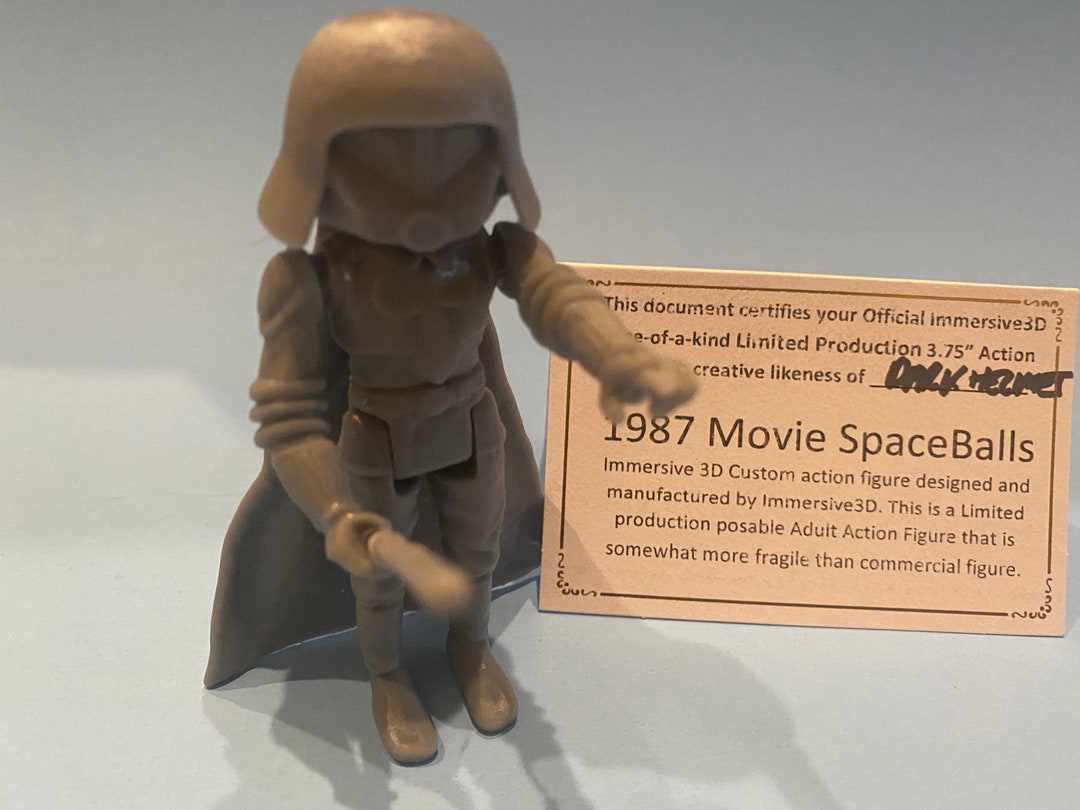 SPACEBALLS Dark Helmet Custom Poseable/posable Action Figure 3.75 ...
