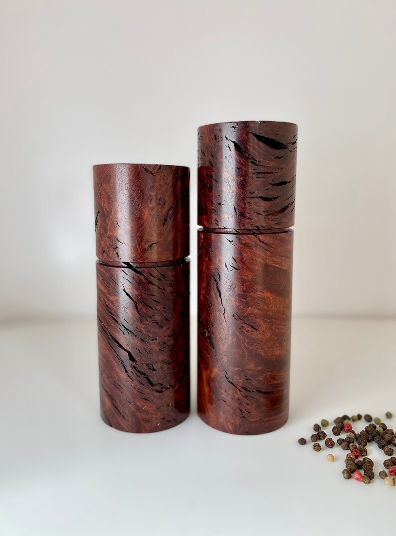 Pepper Grinder Pepper Mill Salt and Pepper mill set Jarrah | Etsy