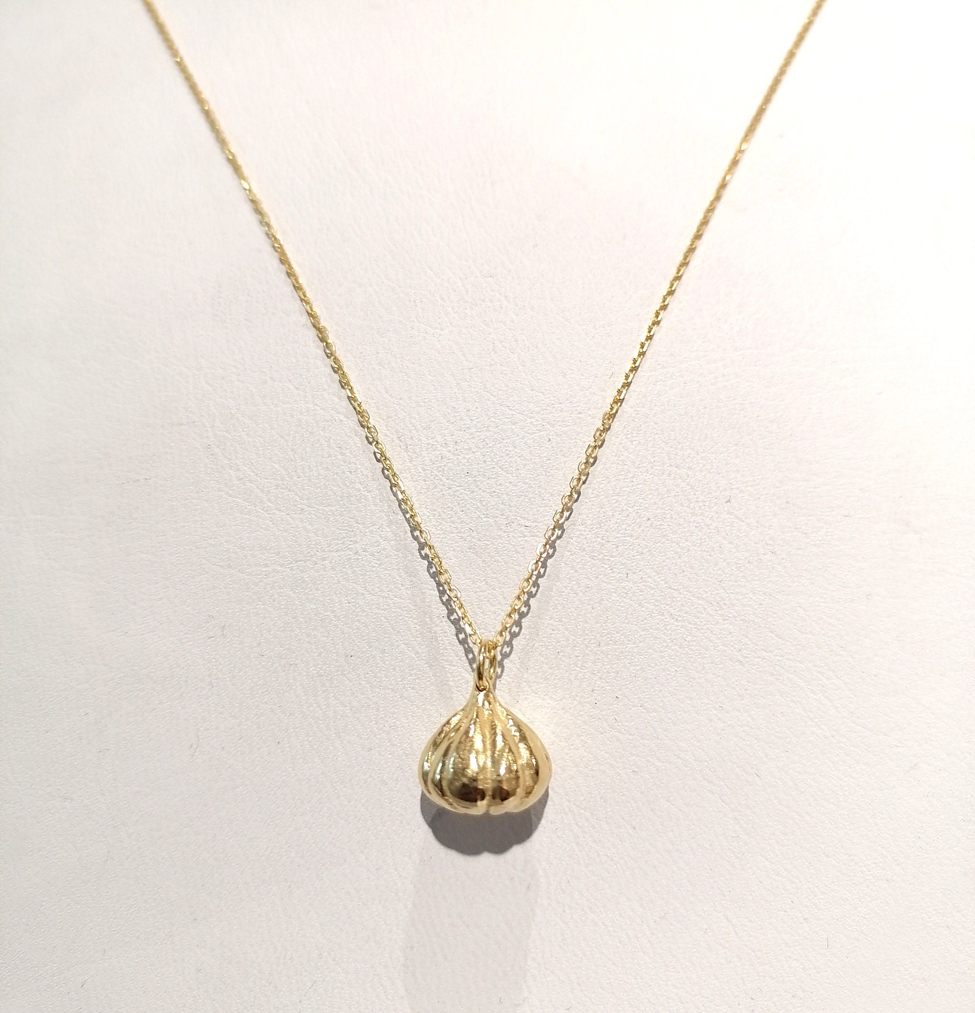 Gold Garlic Chain Necklace Lucky Charm Evil Eye Protection - Etsy