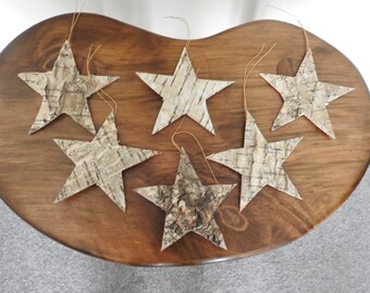 Birch Bark Star - Etsy