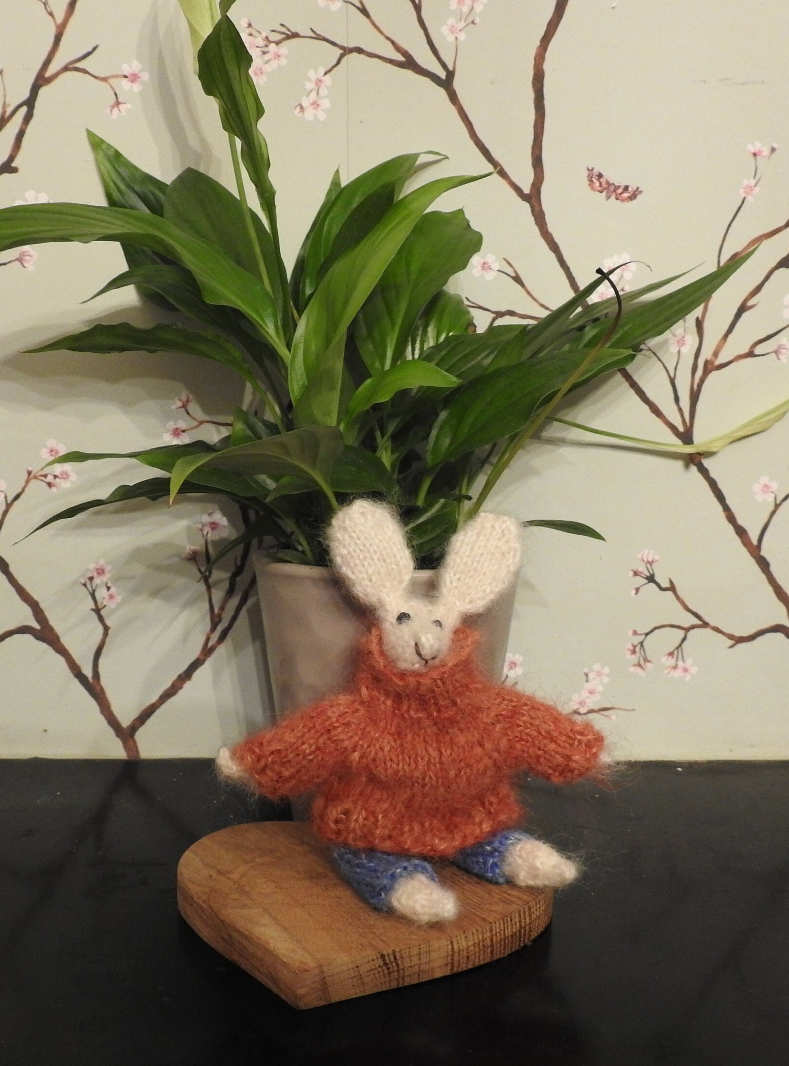 Hand Made Hand Knitted Rabbit Bean the Bunny - Etsy