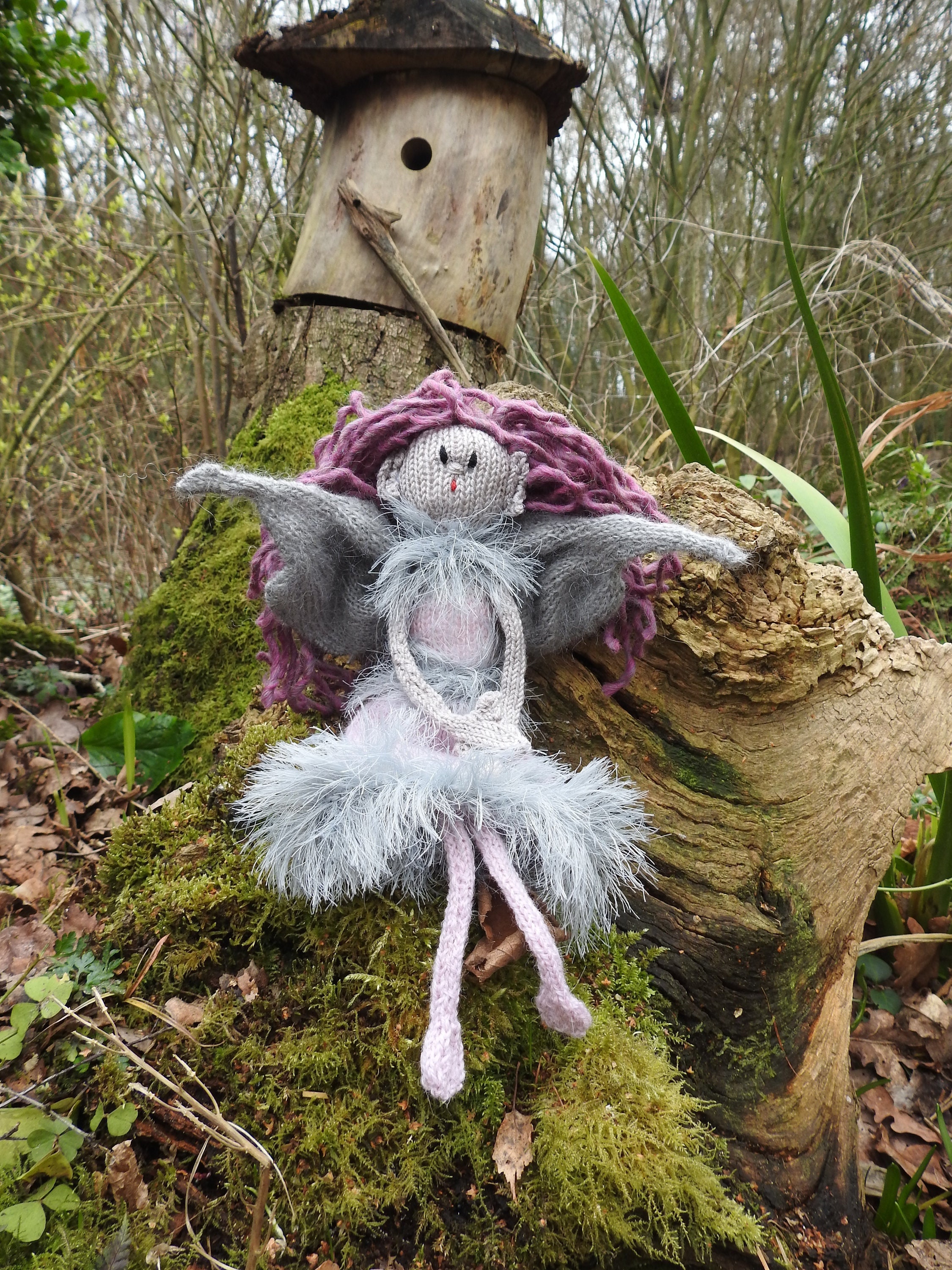 Hand Knitted Carling the Cobweb Woodland Fairy - Etsy