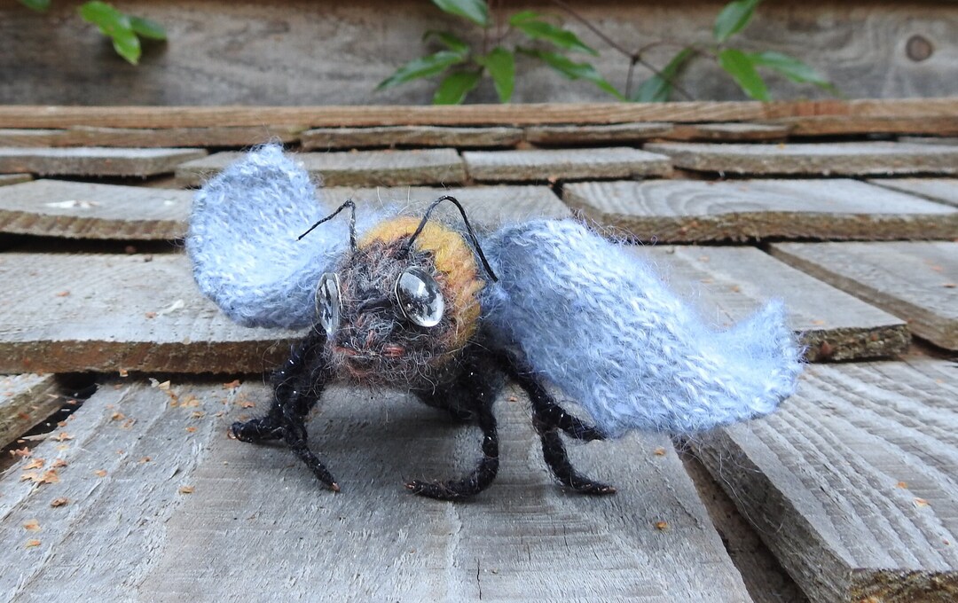 Hand Knitted Billy the Buzzy Bumble Bee - Etsy