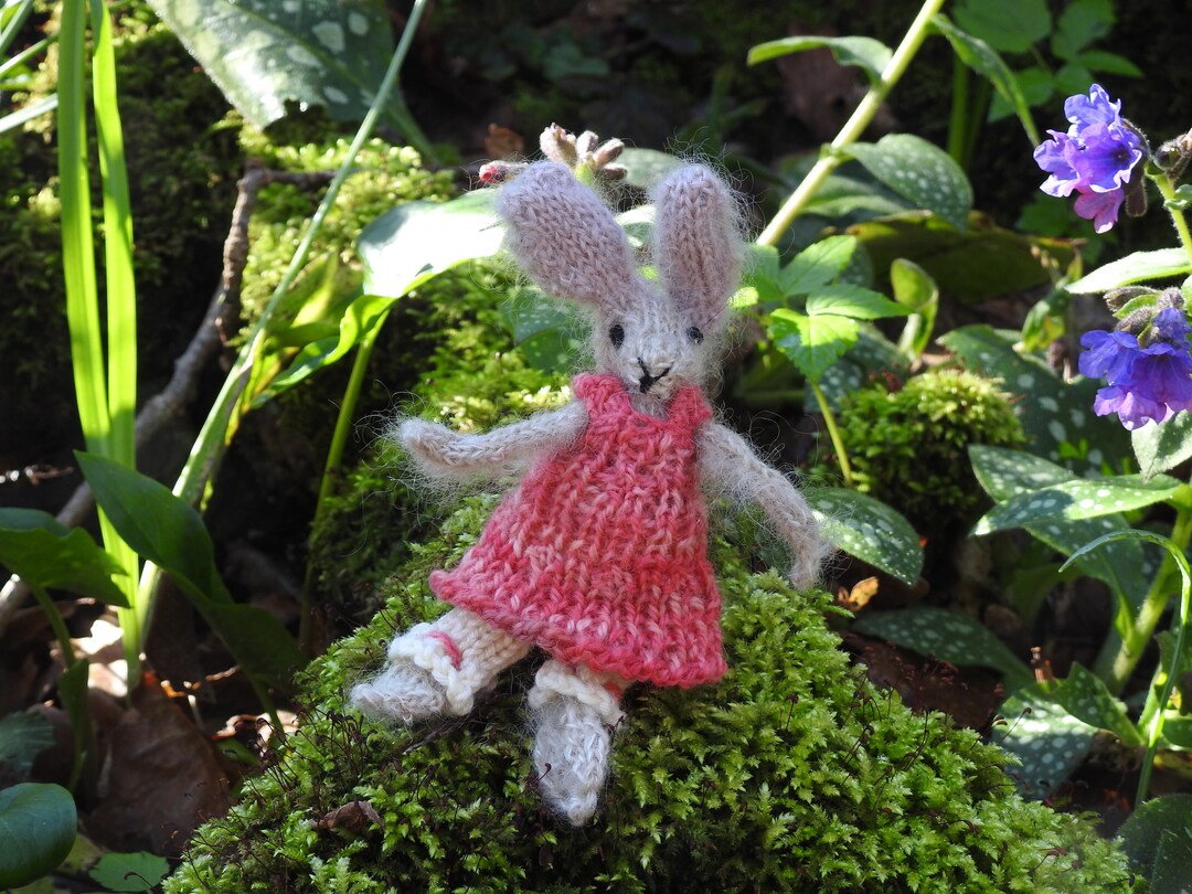 Hand Made Hand Knitted Rabbit Bella the Bunny - Etsy