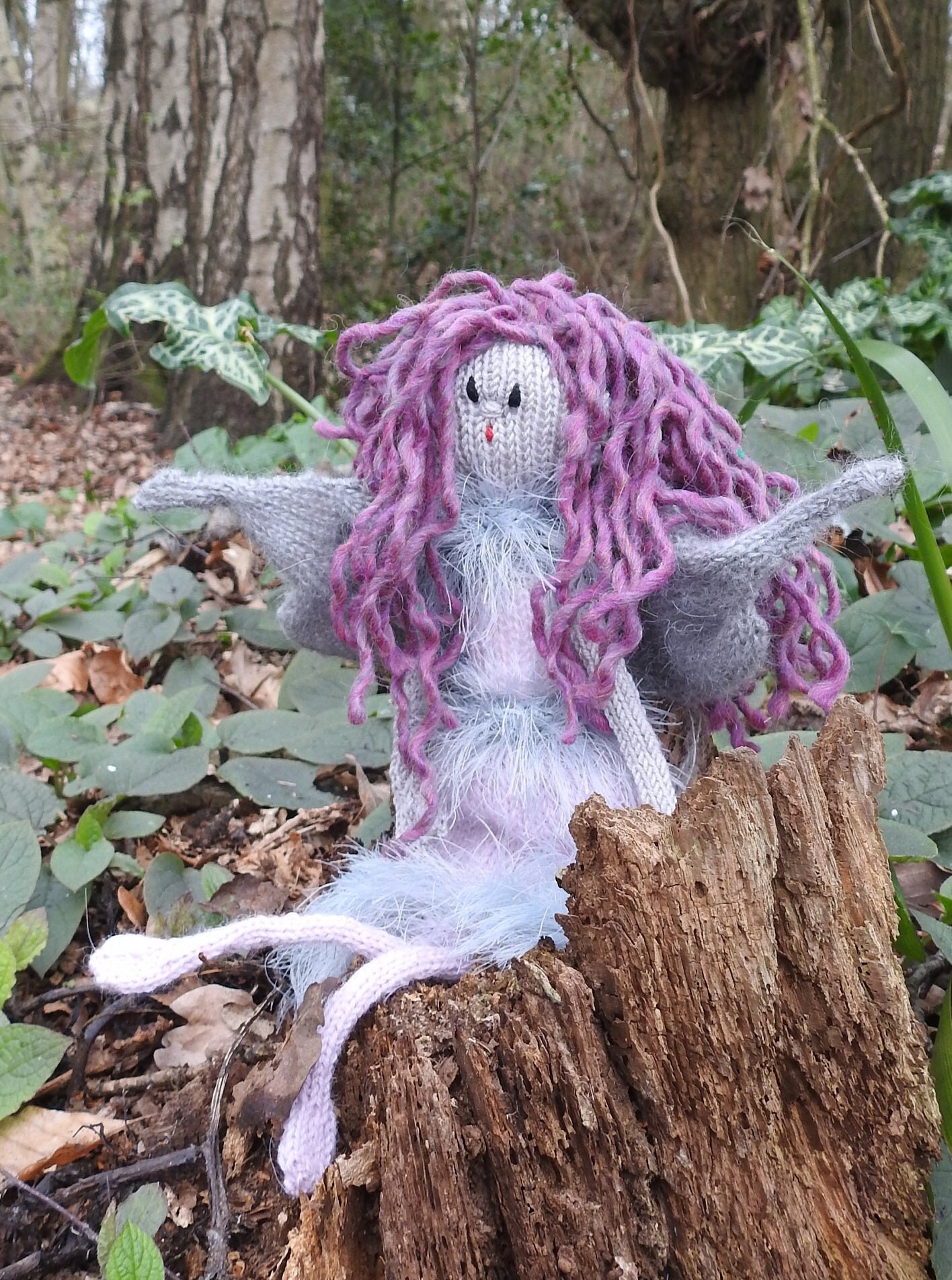 Hand Knitted Carling the Cobweb Woodland Fairy - Etsy
