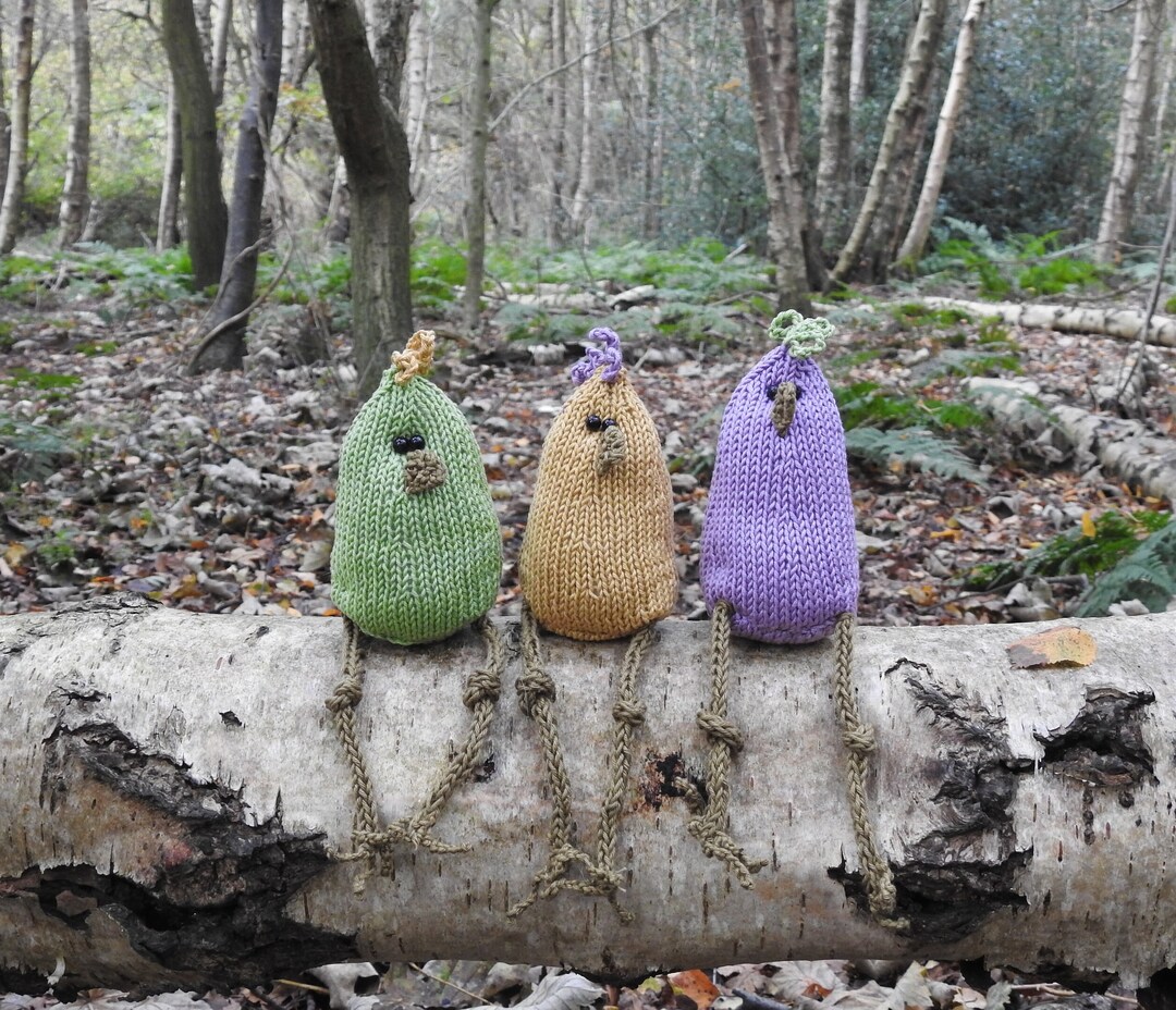 Set of Three Wonky Legs Chickens Hand Knitted - Etsy