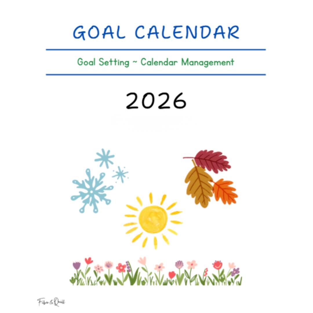Goal Setting Calendar for Kids - Life Skills, Planning Activity ...