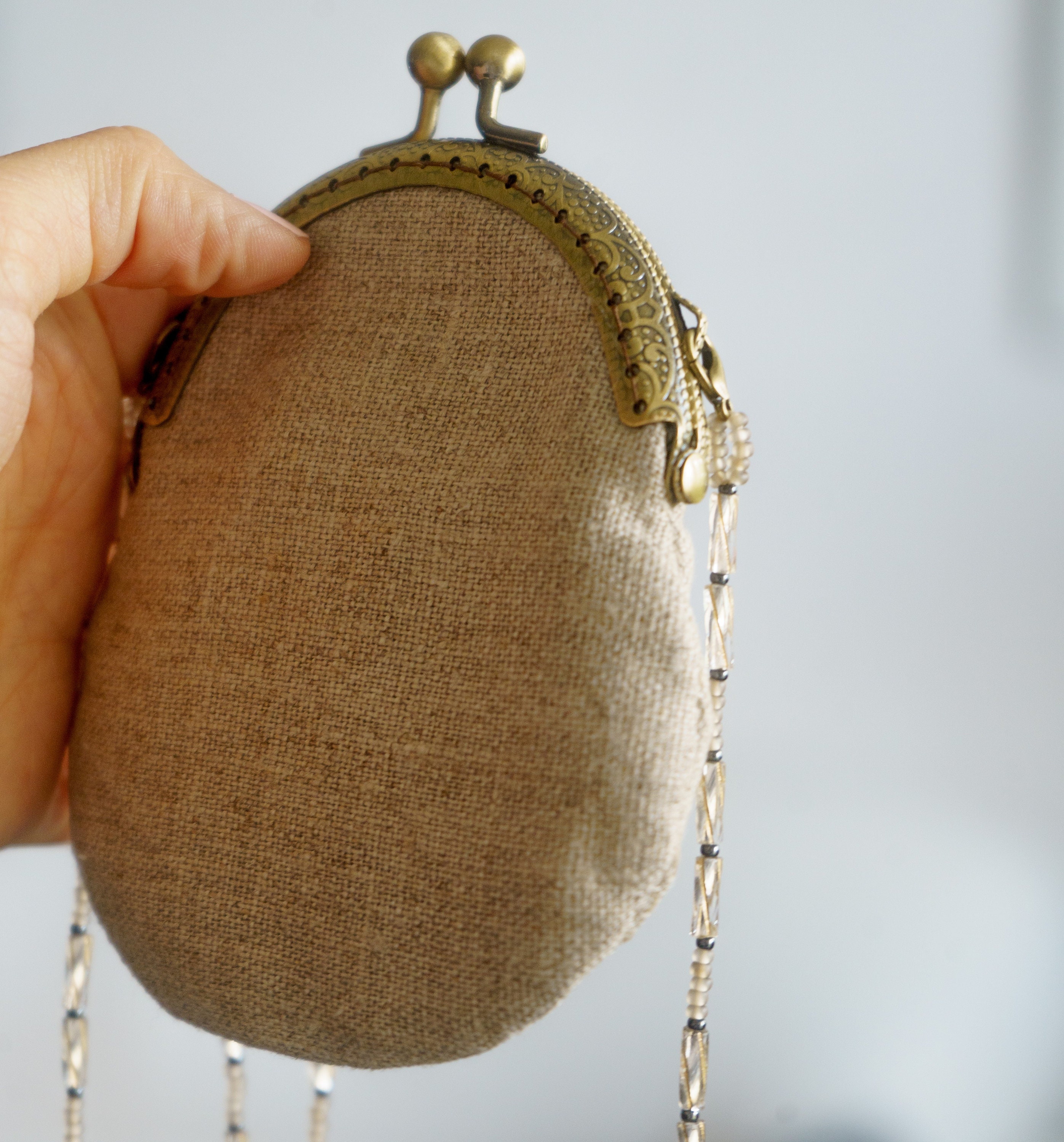 Small Handmade Hand Embroidered Purse Small Purse Pouch Handmade Purse ...