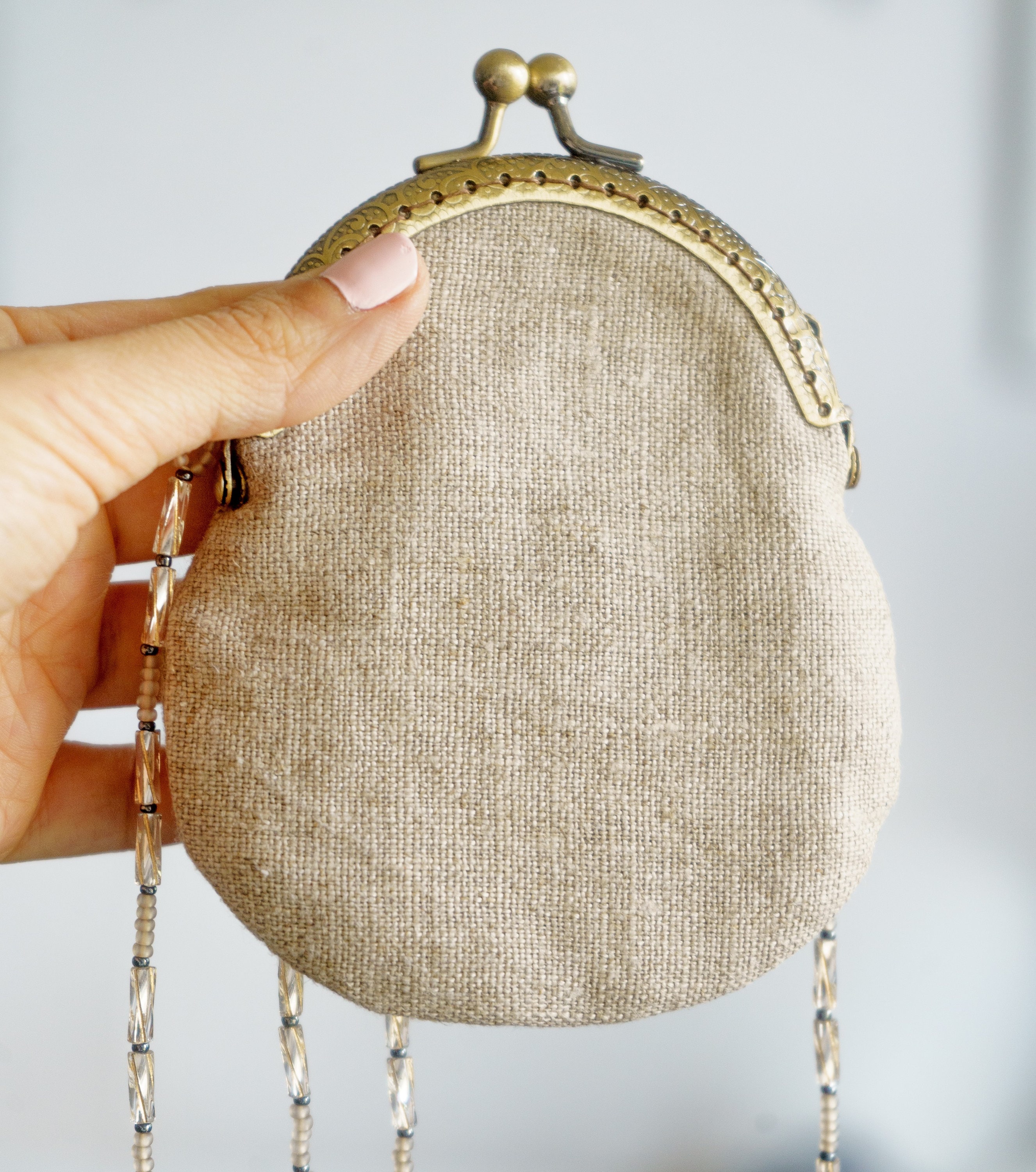 Small Handmade Hand Embroidered Purse Small Purse Pouch Handmade Purse ...