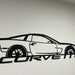 Metal C5 Corvette Wall Art - Silhouette Corvette for Garage or Man Cave ...