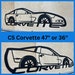 Metal C5 Corvette Wall Art Silhouette Corvette for Garage or - Etsy