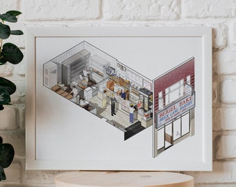 Beigel Bake Brick Lane Art Print - Etsy UK