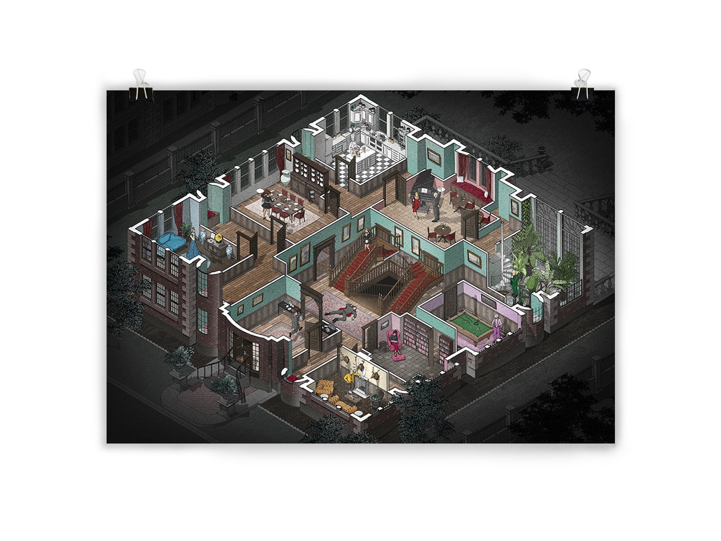 Cluedo / Clue Board Game Art Print | Etsy UK