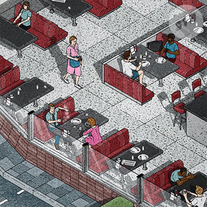 Pulp Fiction Art Print - Etsy