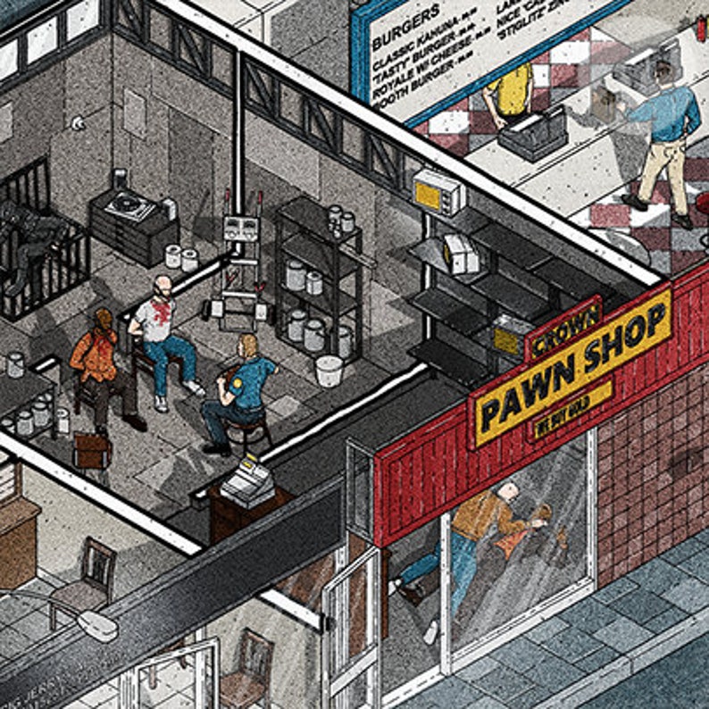 Pulp Fiction Art Print - Etsy