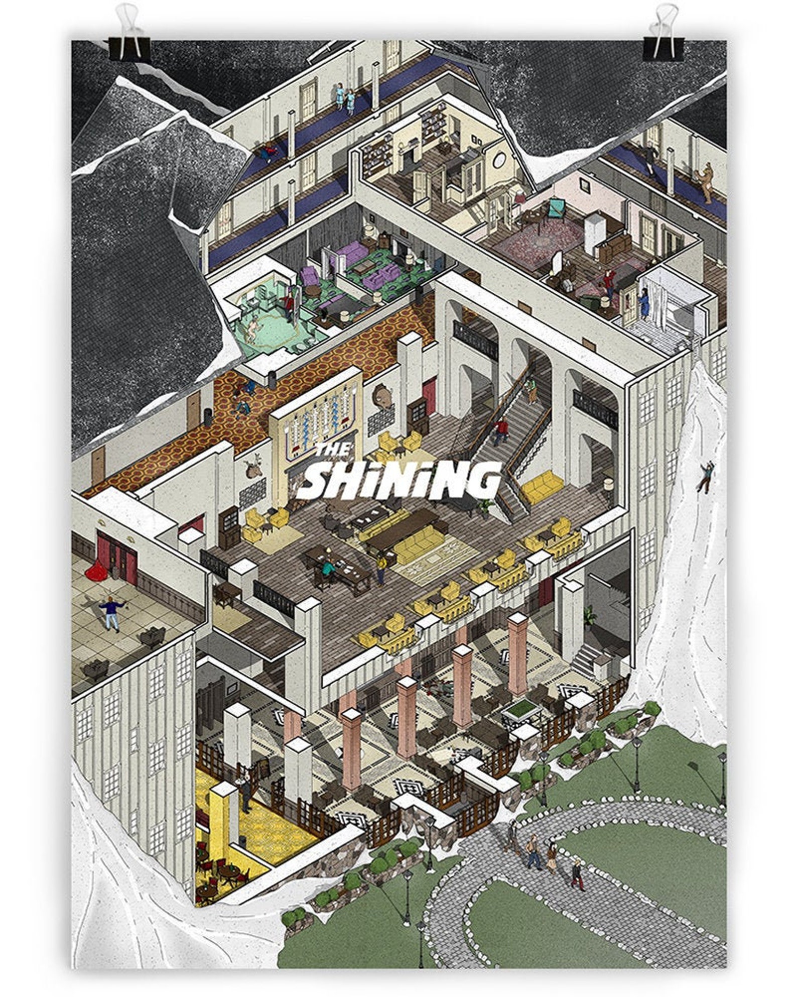 The Shining - the Overlook Hotel Art Print - Etsy