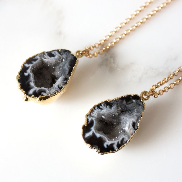 Geode Pendant - Etsy