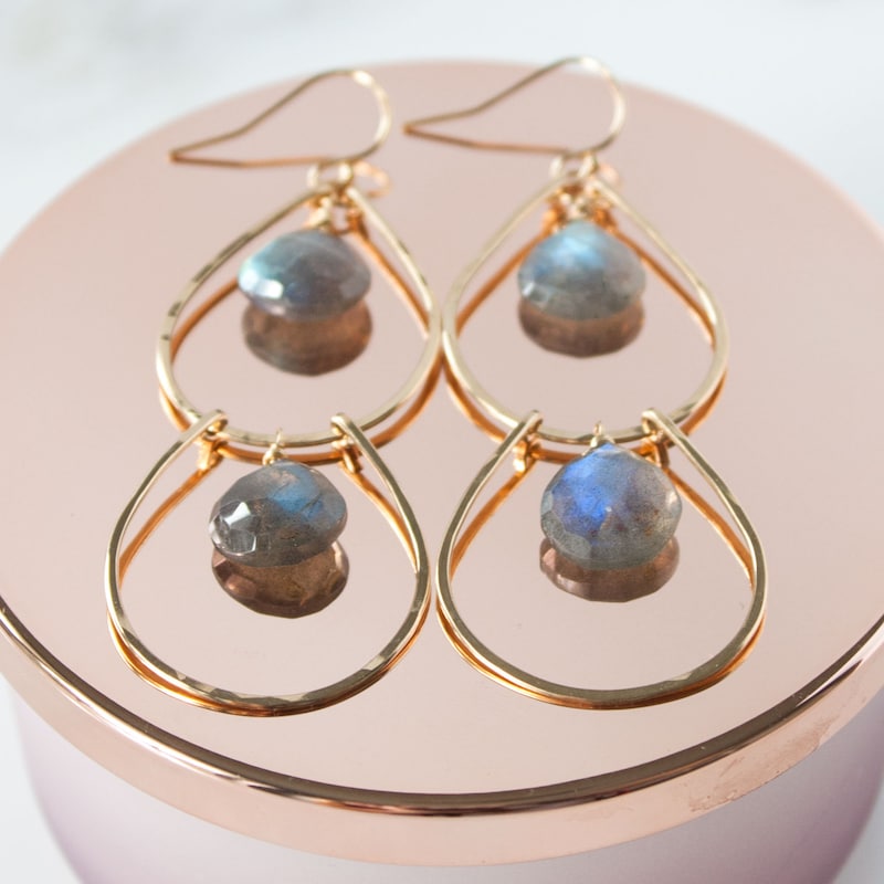 Moonstone Drops - Etsy