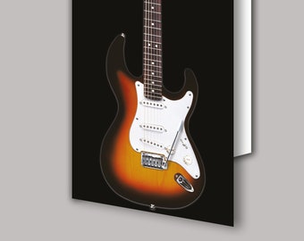 Electric Guitar 3D Greeting Card - Etsy