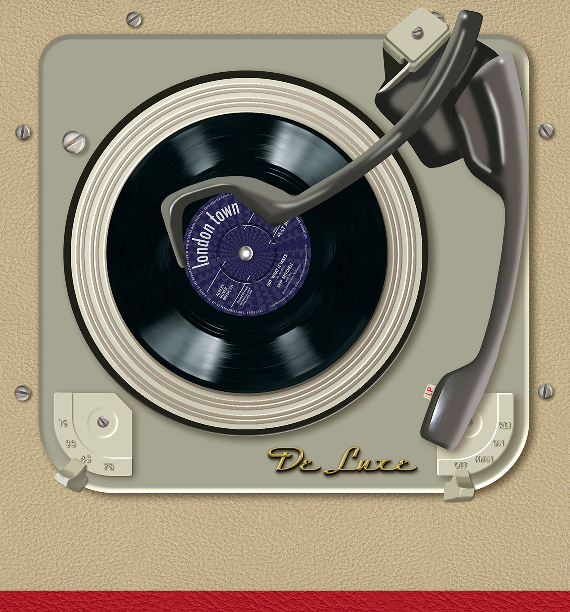 Record Player 3D Greeting Card - Etsy