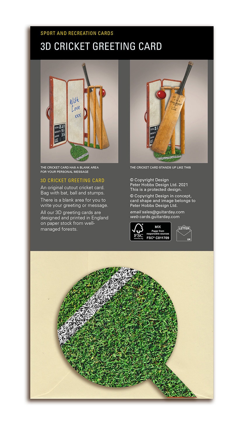 Cricket 3D Greeting Card - Etsy UK