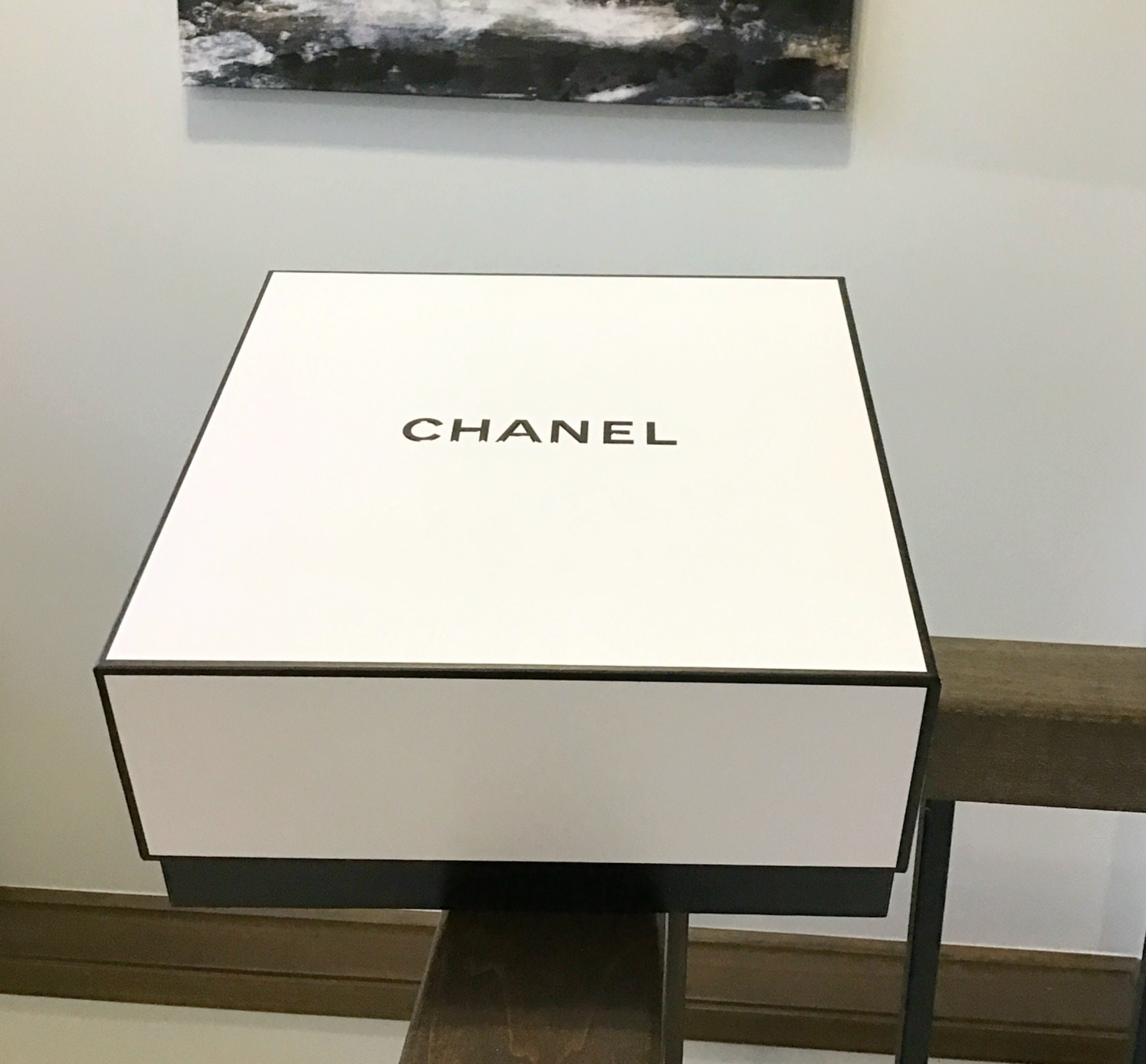 CHANEL Box, Gift Box With Tissue & Paper Shreds. Ready for Gift Giving ...