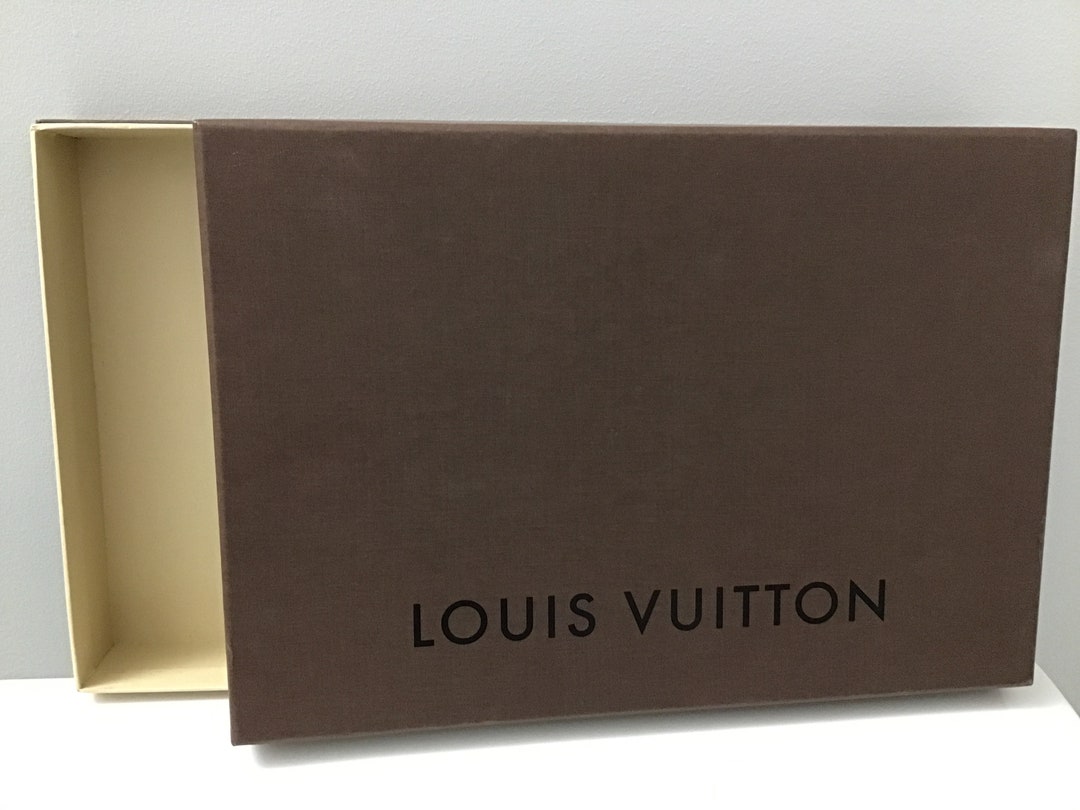 Louis Vuitton Empty Gift Box Medium hard Signature Brown. Authentic, NY ...