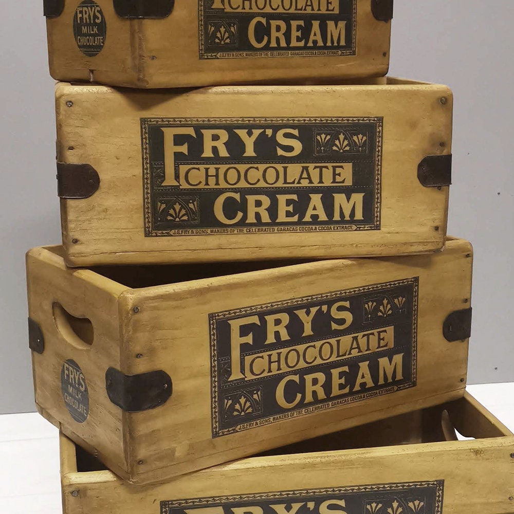 Frys Chocolate Vintage Box Wooden Advertising Crate - Etsy UK
