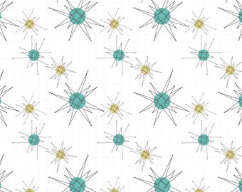 Franciscan Starburst Seamless Pattern Mid Century Modern Retro Atomic ...