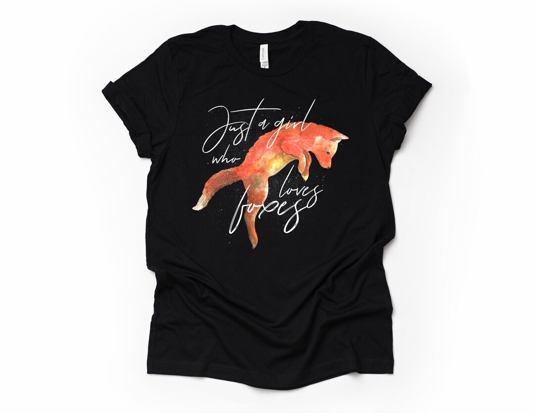 Unisex Cute Fox Shirt Just A Girl Who Loves Foxes Shirt, Red Fox Gift ...