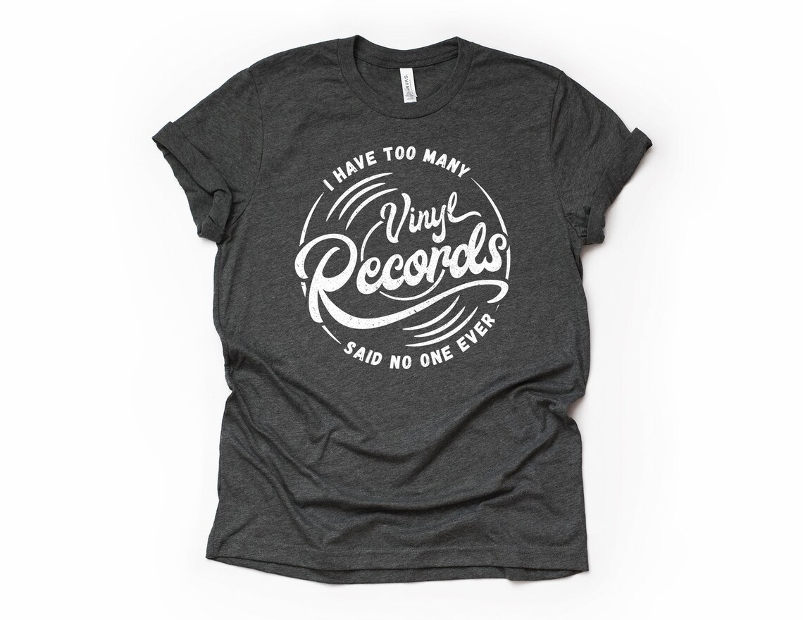 Unisex Vinyl Record T-shirt Vinyl Collector Gift Vinyl - Etsy