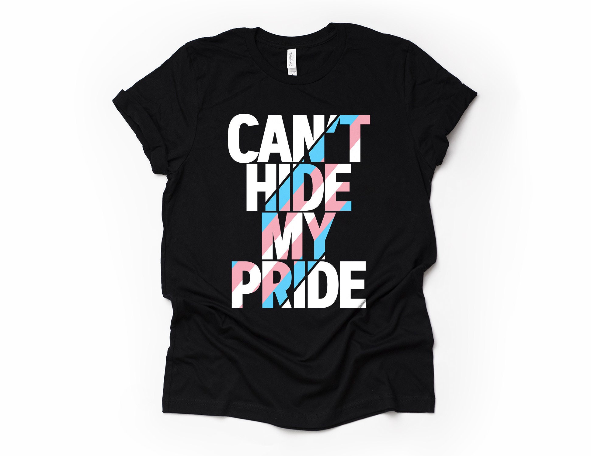 Trans Pride T-shirt Transgender Shirt MTF FTM Can't Hide My Pride Trans ...