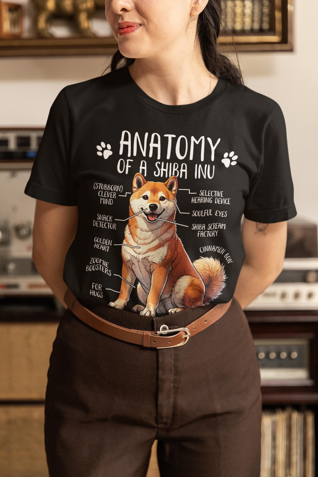 Funny Shiba Inu T-shirt Anatomy Shiba Inu Shirt Shiba Inu Dog Lover ...