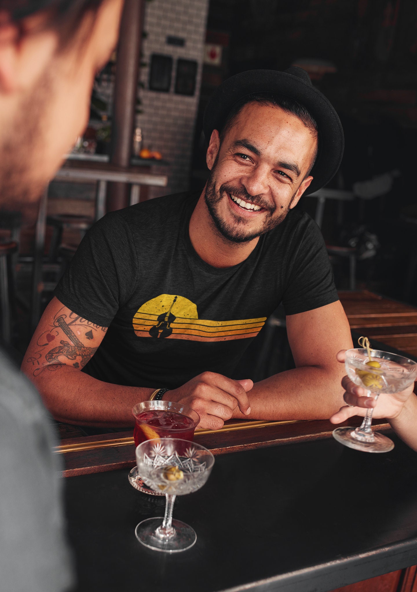 Retro Vintage Double Bass Shirt, Upright Bass T-shirt, Contrabass, Bass ...