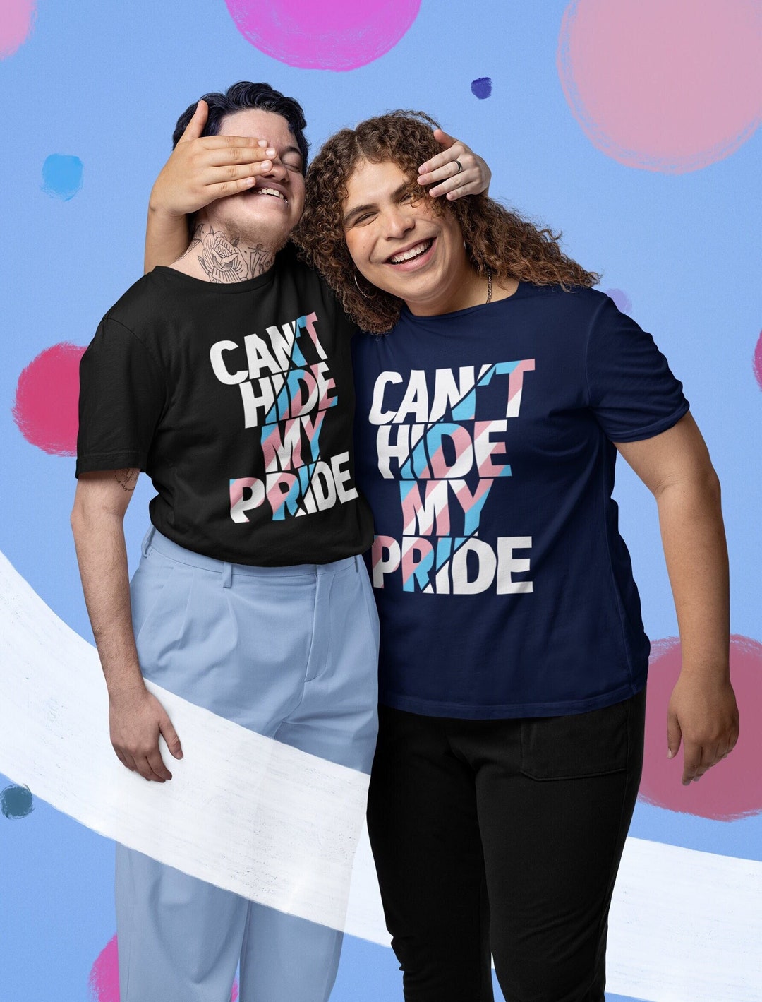 Trans Pride T-shirt Transgender Shirt MTF FTM Can't Hide My Pride Trans ...