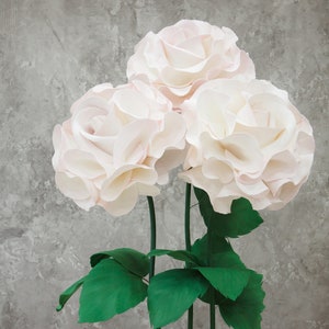 Giant White Roses With LED (optional) Self-standing, Wedding Backdrop ...