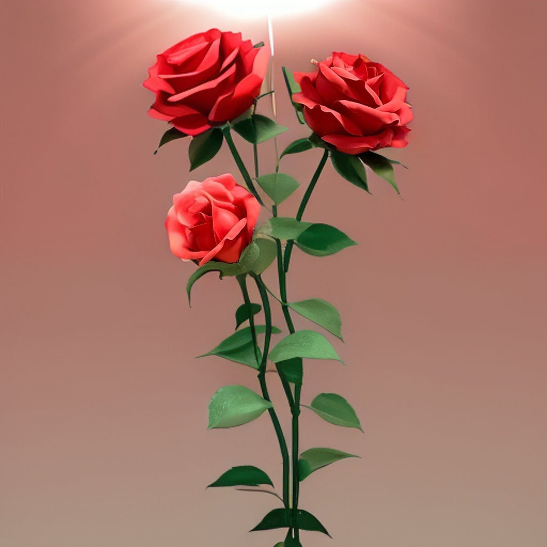 Giant Red Foam Roses on Metal Stand: Alice in Wonderland Party Decor - Etsy