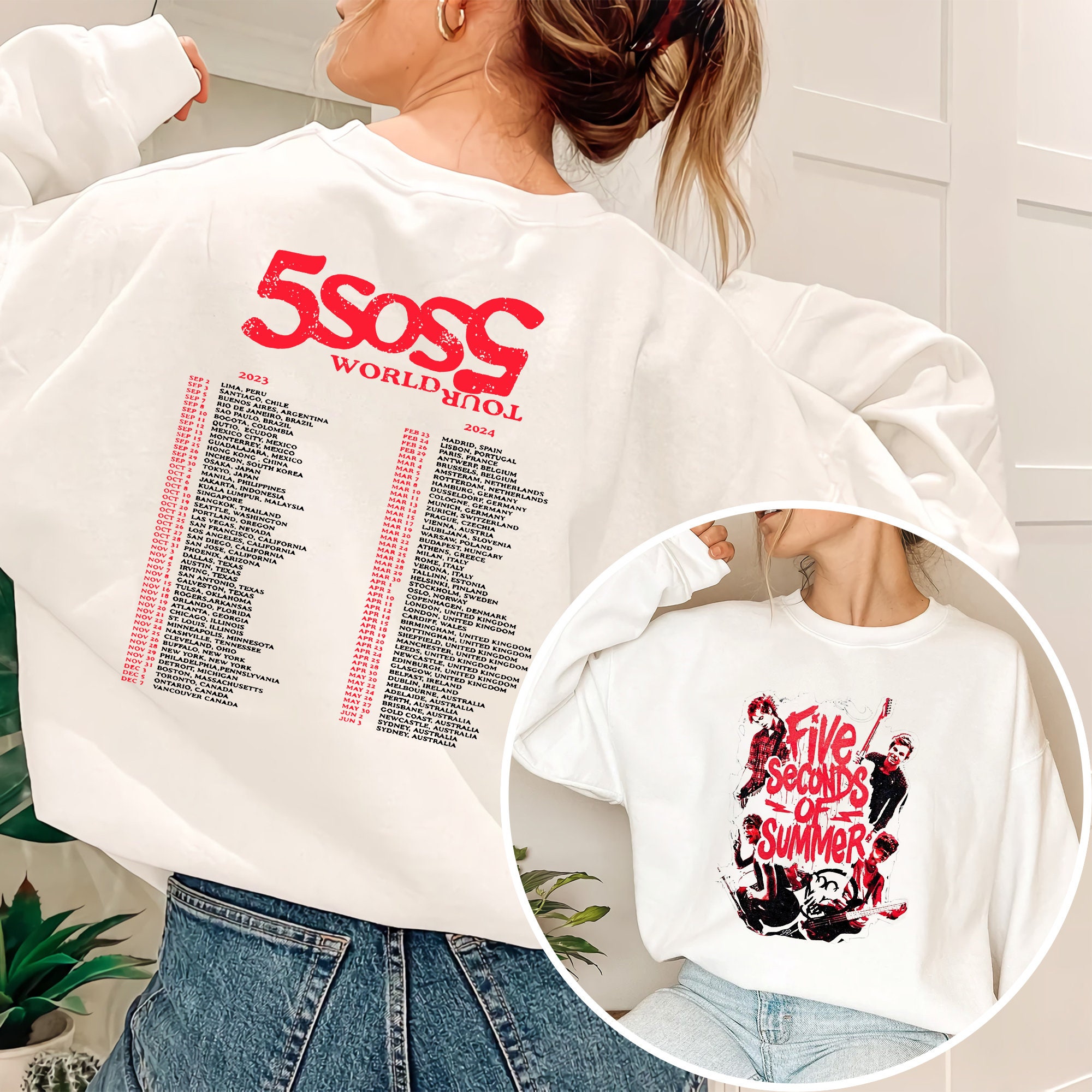 5 Seconds of Summer Band Fan Png, 5 Seconds of Summer World Tour 2023 ...