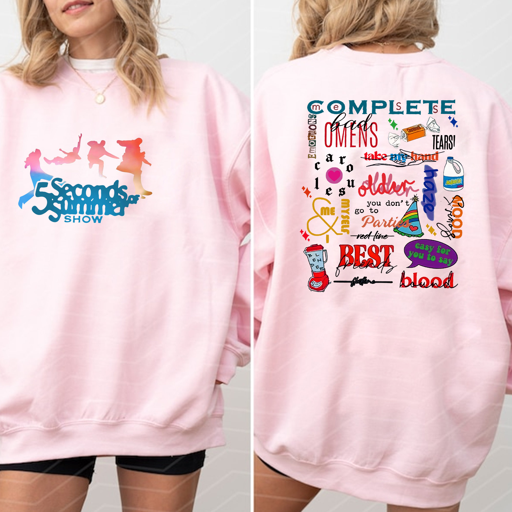 2 Sided 5 Seconds of Summer Png, 5 Seconds of Summer Show Tour 2023 Png ...