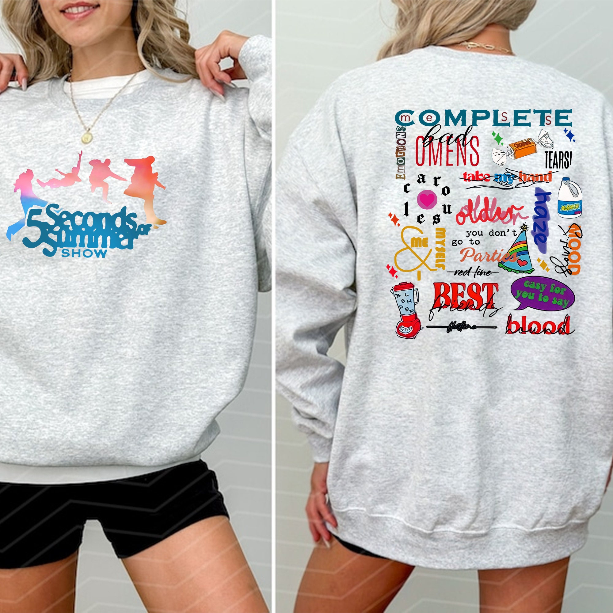 2 Sided 5 Seconds of Summer Png, 5 Seconds of Summer Show Tour 2023 Png ...