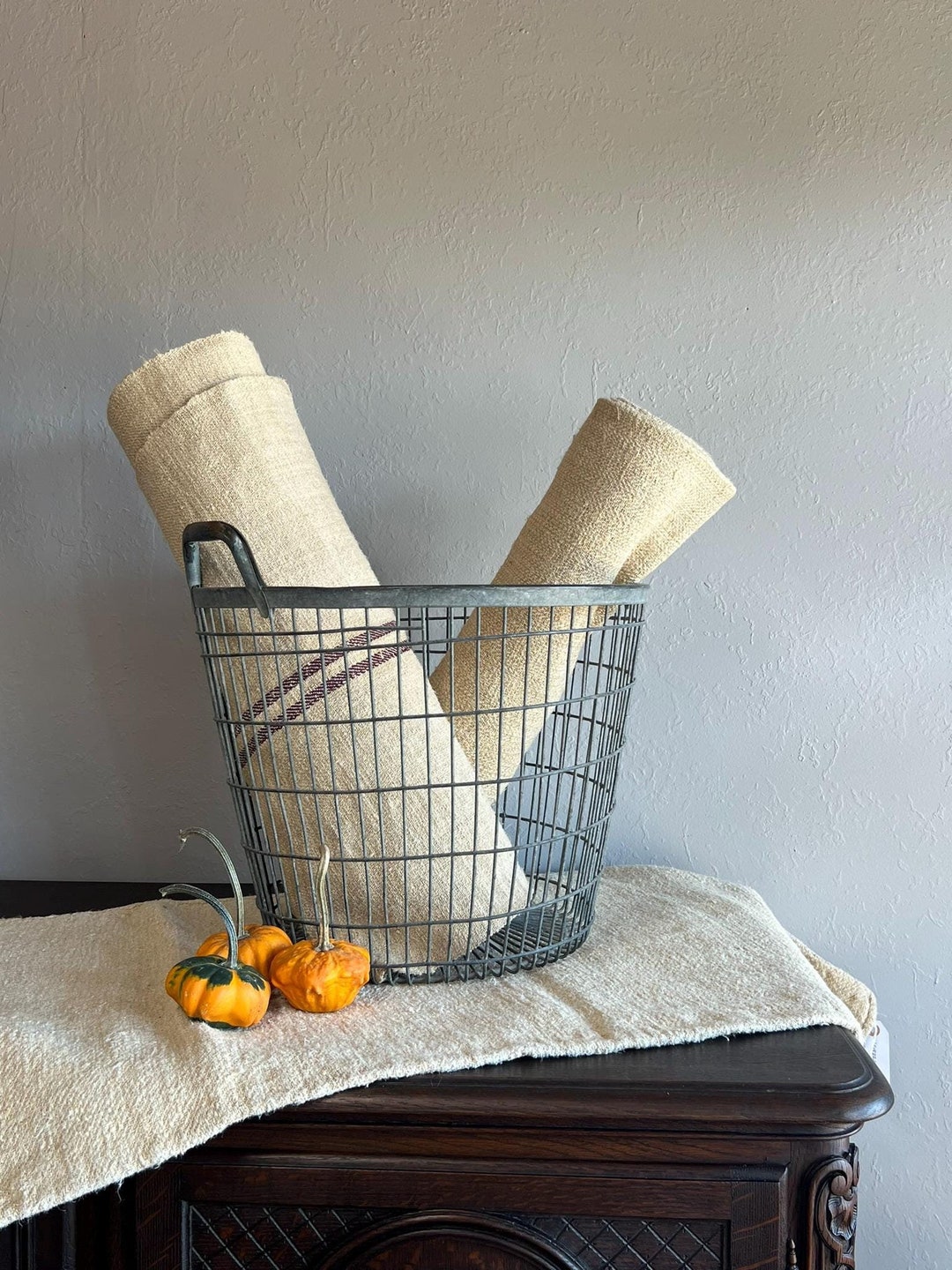 Vintage Hungarian Metal Apple Basket - Etsy
