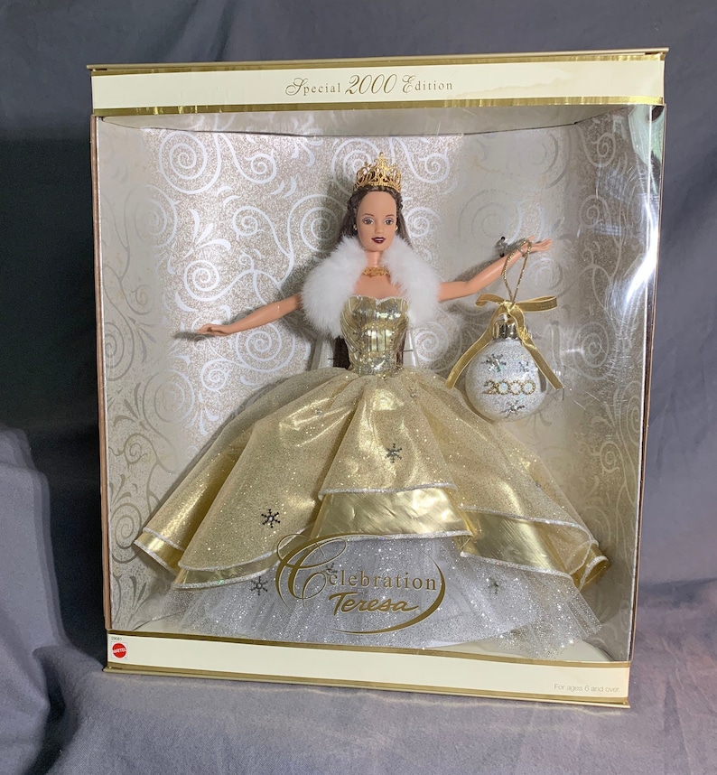 Vintage Barbie-2000 Celebration Teresa Gold Gown Special Edition ...