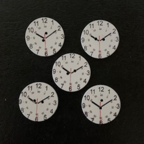 Clock Button - Etsy