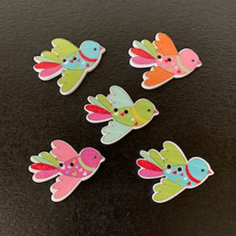 Bird Sewing Buttons - Etsy