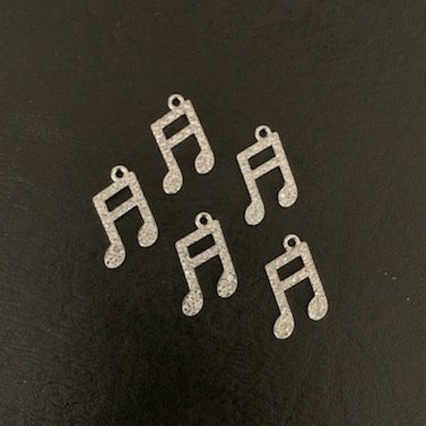 Music Notes Charm - Etsy
