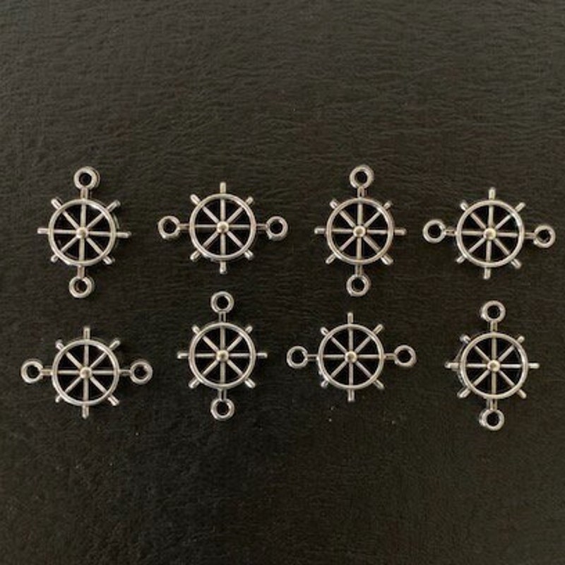 Ship Wheel Charm - Etsy