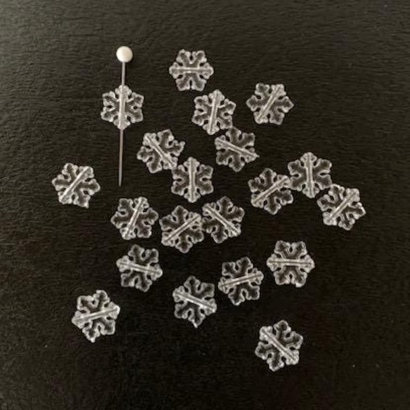 Snowflake Crafting Beads - Etsy