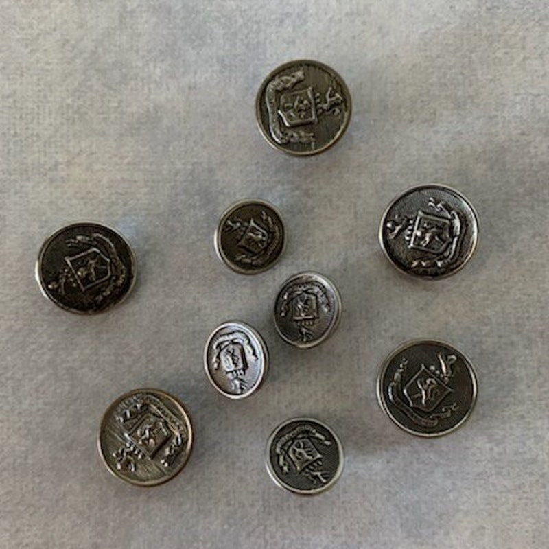 Silver Buttons - Etsy