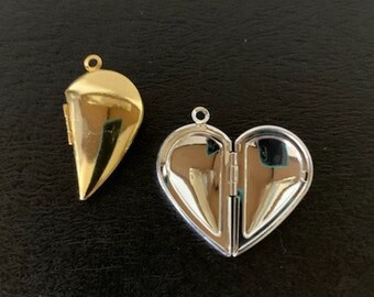 Half Heart Locket - Etsy