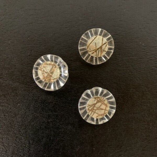 Clear Glass Buttons - Etsy